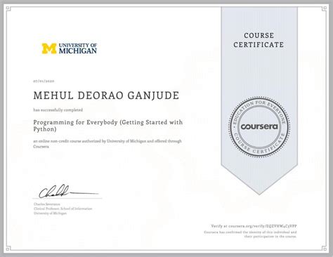 Completed A Course Python Offered By The University Of Michigan