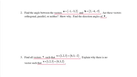 Solved Find The Angle Between The Vectors A 1 32 ﻿and