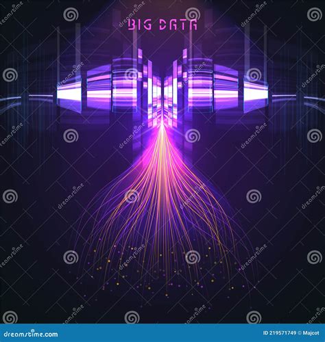 Abstract Data Transmission Visualization Stock Vector Illustration Of Light Design 219571749