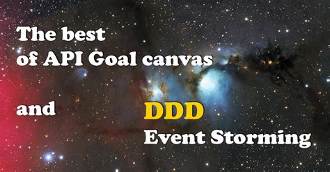 writing apis requirements the best of api goal canvas and ddd event