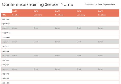 15 Customizable Event Program Templates WORD Word Excel Formats
