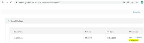 Transferring Software Installation Package To Juniper Networks Switch