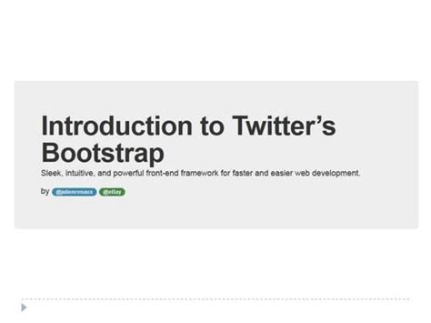presentation of bootstrap ppt