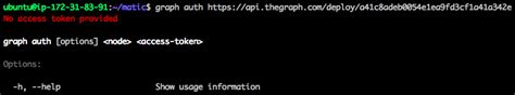 No Access Token Provided Issue Graphprotocol Graph Node GitHub