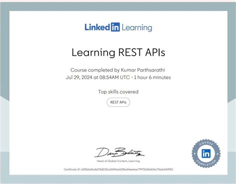 Kumar Parthsarathi On Linkedin Apis Restapi Webdevelopment Techskills Linkedinlearning