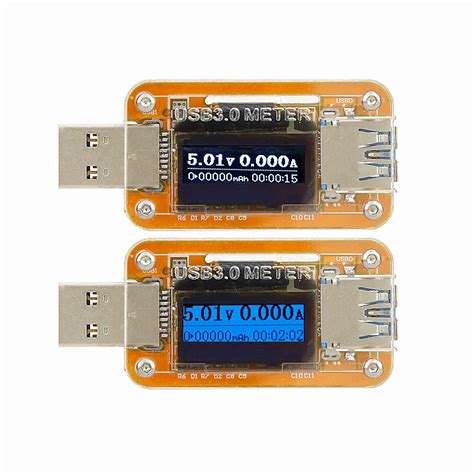 USB Tester OLED Power Energy Meter Voltage Current Power Capacity Meter With Backlight In