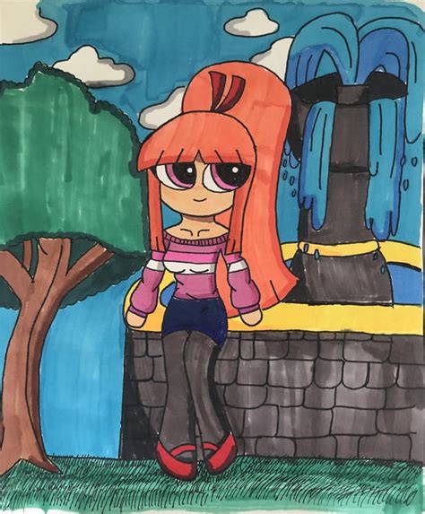 Drawing Of Teenpuffblossom By Me Rpowerpuffgirls