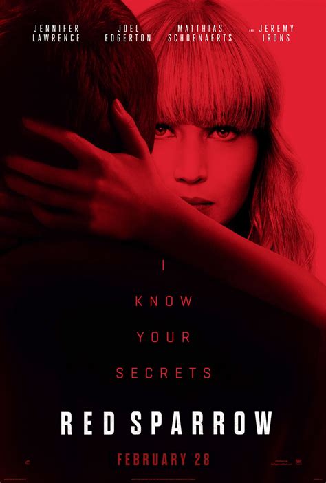 Jennifer Lawrence Red Sparrow Movie Posters And Stills • Celebmafia