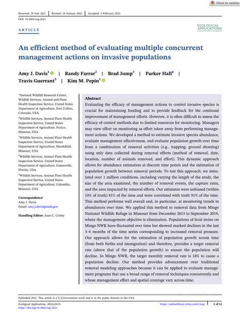 Pdf An Efficient Method Of Evaluating Multiple Concurrent Management