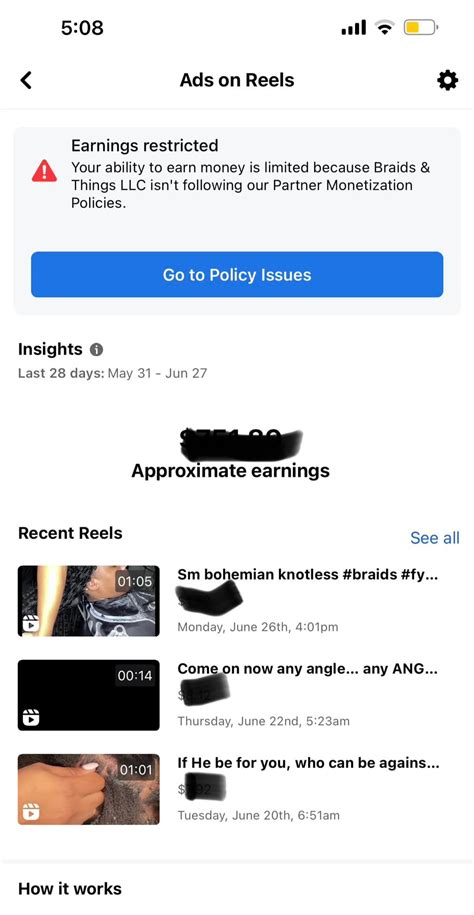 Facebook Bonus Program Issues