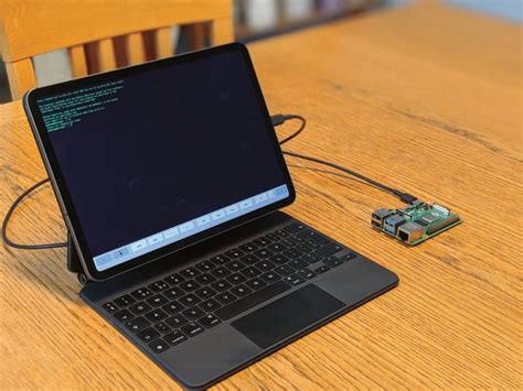 use raspberry pi 4 usb c data connection to connect with ipad pro