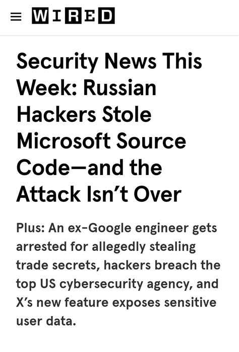 Russian Hacker Stole Microsoft Source Code R Tech Talk
