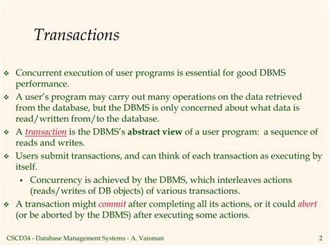 Ppt Transaction Management And Concurrency Control Powerpoint