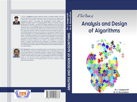 Analysis And Design Of Algorithms Dr J Jayaganesh Dr B Devanathan Amazon In Books