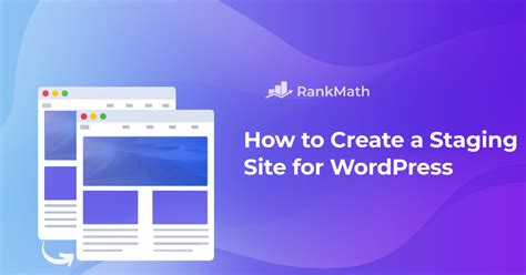How To Create A Staging Site For Wordpress 4 Easy Methods Rank Math