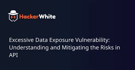 Excessive Data Exposure Vulnerability Understanding And Mitigating The Risks In Api Hackerwhite