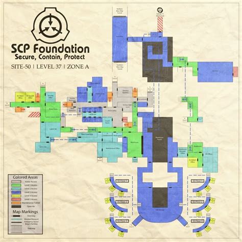 SCP Foundation Map Layout
