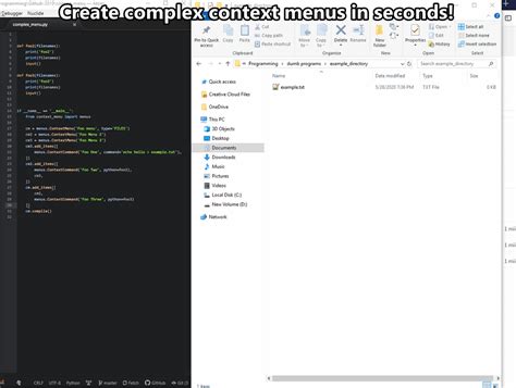 The First Python Library To Create Cross Platform Context Menus R