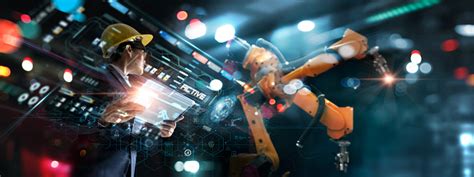 기술자 관리자 산업 엔지니어는 모니터링 시스템 소프트웨어 및 태블릿의 아이콘 산업 네트워크 연결에 대한 로봇 공학을 제어합니다 Ai 스마트 공장의 자동화 로봇 팔 기계