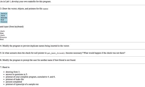 Cse 202 Lab 4 Classes Vectors And Pointers 1