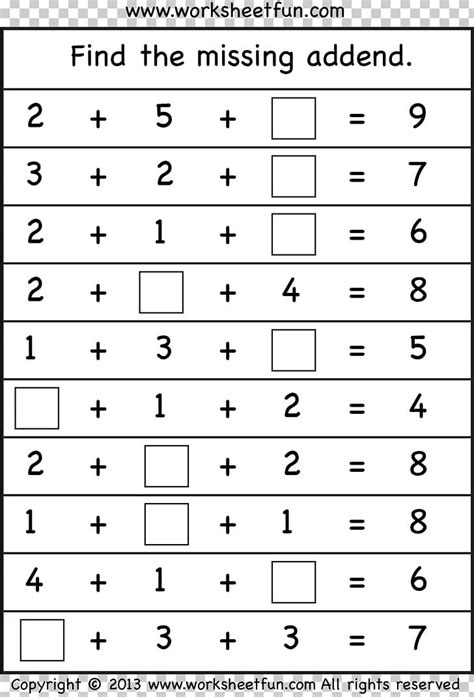 Mathematics Worksheet Addition Key Stage 2 Number Png Clipart