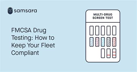 Fmcsa Drug Testing How To Keep Your Fleet Compliant