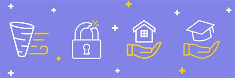 세트 라인 교육 보조금 손에 집 깨지거나 금이 간 자물쇠 및 토네이도 아이콘 벡터 교육에 대한 스톡 벡터 아트 및 기타 이미지 교육 금고 보안 장비 금융 Istock