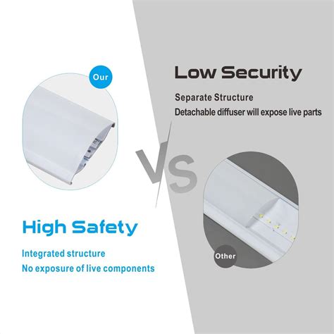 4ft Led Batten Light 34w 3cct In 1 Led Tube Light Slim Profile Integrated Housing Dust Proof