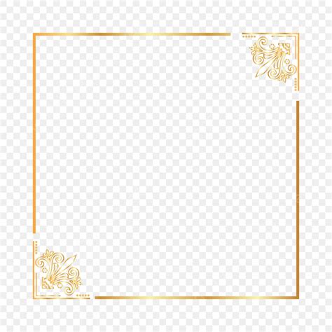 Gold Border Design Vector Design Images Gold Gradient Border Frame Design Vector Free Png