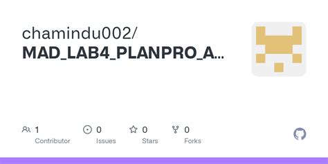 Github Chamindu Mad Lab Planpro App