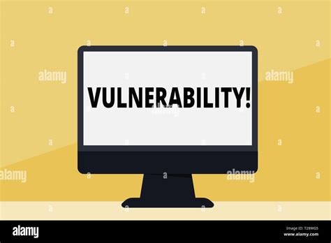 Word Writing Text Vulnerability Business Photo Showcasing Information Susceptibility Systems