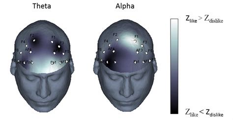The Two Scalp Maps In Figure Represent The Z X For The Theta Left And