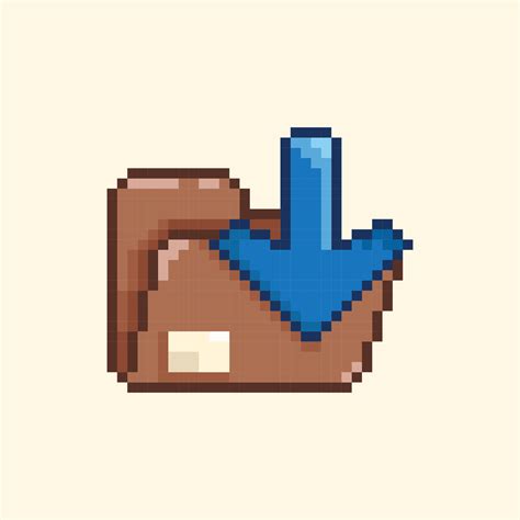 Download Folder Pixel Art Icon 44855216 Vector Art At Vecteezy