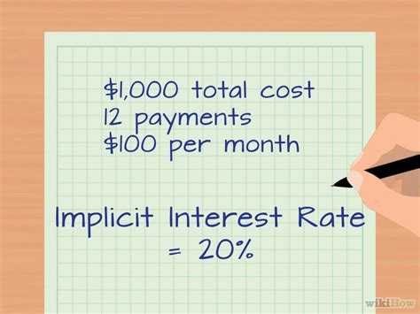3 Ways To Calculate Implicit Interest Rate Wikihow