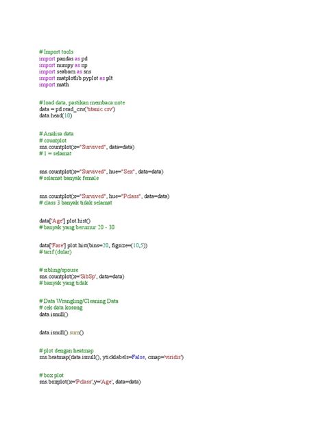 Modul Praktikum Tahapan Machine Learning2 Logistic Regresion Pdf Data Multivariate Statistics