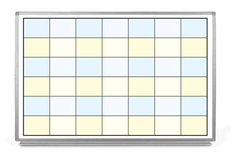 7x7 Color Grid Whiteboard