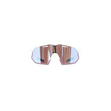 100 Hypercraft Sq Sunglasses Soft Tact White Hiper Blue Mirror Len