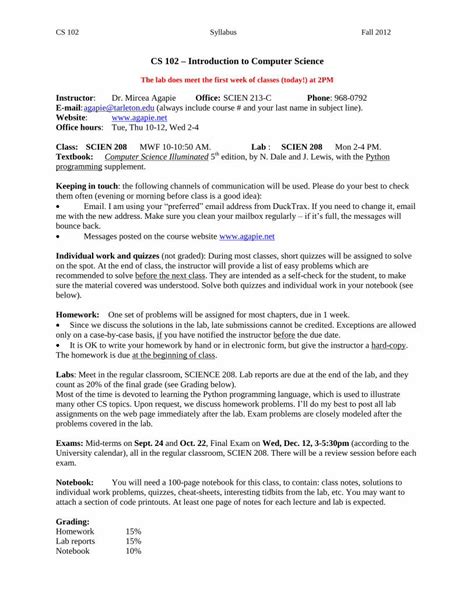 Pdf Cs 102 Introduction To Computer Science 102 Introduction To Computer Science