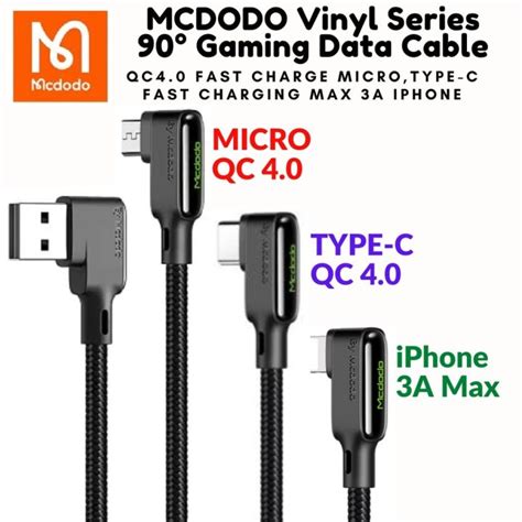 Original Mcdodo Ca 752 Type C Qc4 0 Ca 751 Lightning Ca 753 Fast Charge Data Cable With Dual