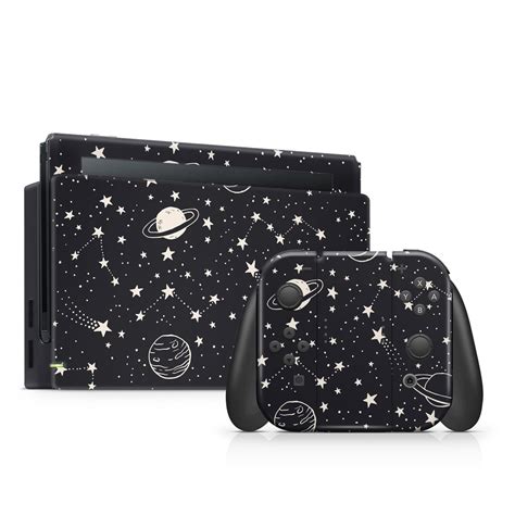 Space Nintendo Switch Skin Cute Black Nintendo Oled Skin Galaxy Console
