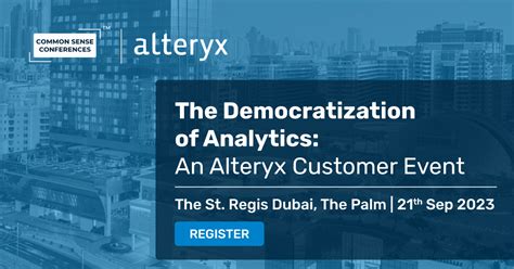 Alteryx The Democratization Of Analytics An Alteryx Customer Event