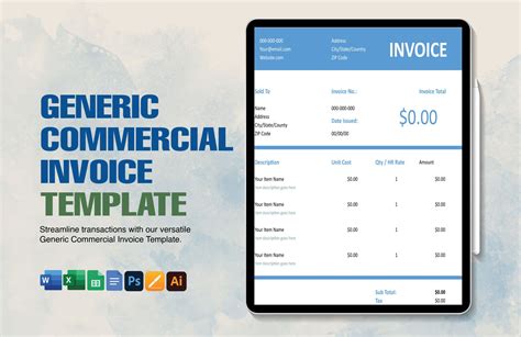 Editable Commercial Invoice Templates In Excel To Download