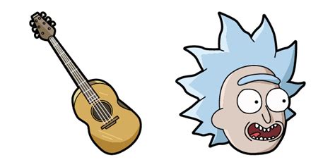 Rick And Morty Tiny Rick And Guitar Cursor Sweezy Custom Cursors