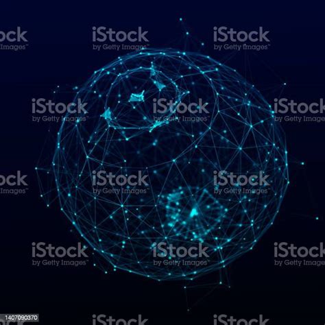 입자와 선의 미래 구체 네트워크 연결 빅 데이터 추상기술 배경 3d 렌더링 가리키기에 대한 스톡 사진 및 기타 이미지 가리키기 가상현실 개념 Istock