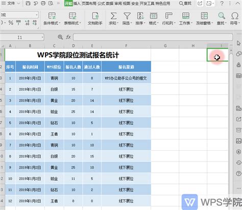 如何在wps表格中利用智能样式工具