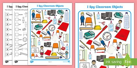 I Spy Classroom Objects