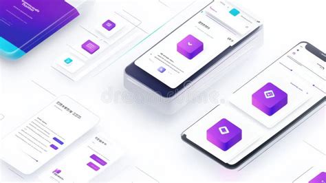 Modern Mobile App Ui Design Stock Illustration Illustration Of Stylish Modern 367638766