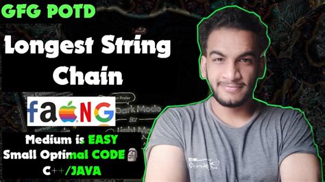 Longest String Chain Gfg Potd 05 03 25 Gfg Problem Of The Day Youtube