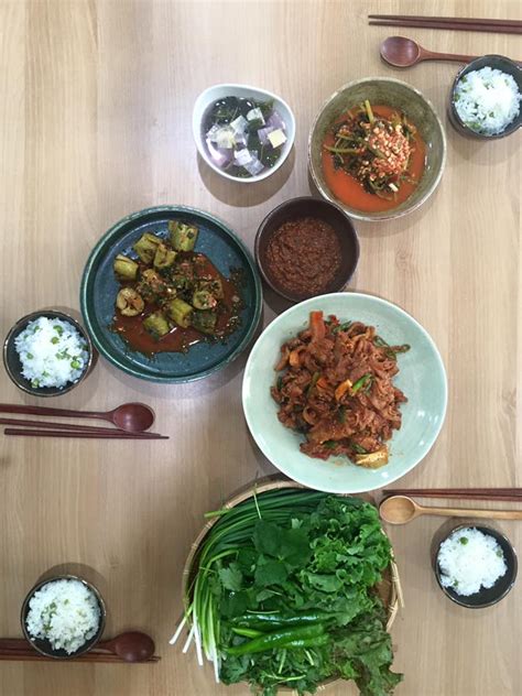 소행성밥상 쌔비테이블 618 고은정의제철음식학교 수업전 선생님께서 준비해주신 점심식사