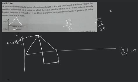 Abcda Symmetrical Triangular Pulse Of Maximum Height 04 M And Tota